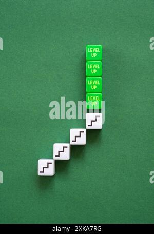 Development, improvement. Completing a task and moving forward to the ...