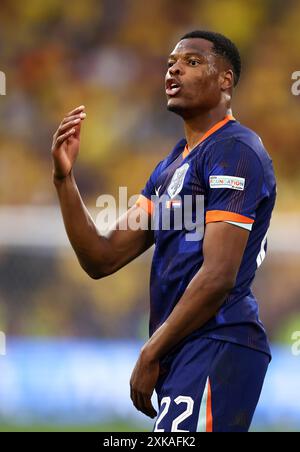 MUNICH - Denzel Dumfries during the UEFA EURO 2024 round of 16 match ...