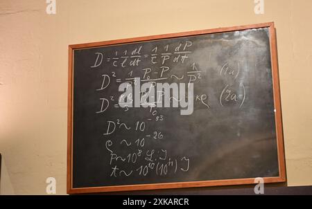 Albert Einstein's Blackboard at the Museum of the History of Science in ...