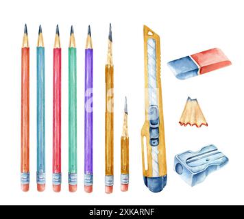 Cute Colored Eraser Icon Isolated on White Background Stock Photo - Alamy