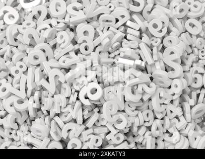 Abstract background with digital numbers. 3d rendering Stock Photo - Alamy