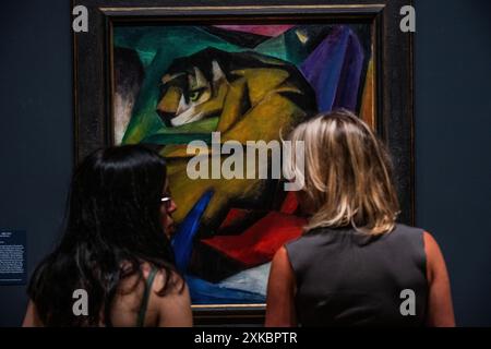 Tiger 1912 Painting By Franz Marc German Expressionist Artist Stock ...