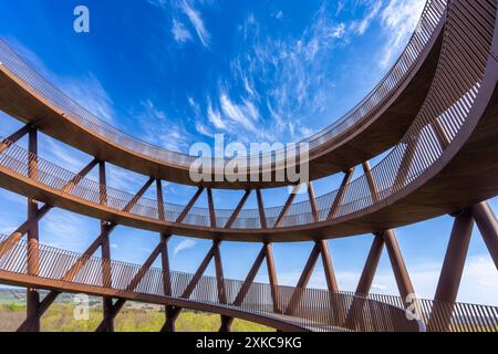 Gisselfeld Klosters Skove, Denmark - April 29, 2024: The spiraling ...