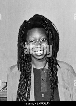 Whoopi Goldberg. Portrait of the American actress amd comedian, Caryn ...