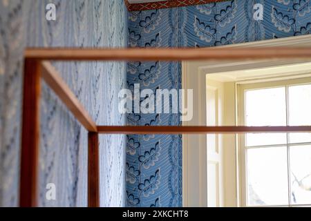 Interior of Grouseland, home of President William Henry Harrison in ...