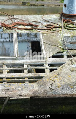 Drummore, Galloway, Scotland old ship wreck of HMS Pagham minesweeper ...