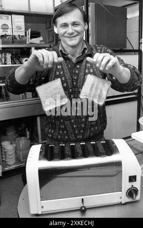 SOUTHAMPTON'S FA CUP FINAL GOALSCORING HERO BOBBY STOKES IN HIS CAFE AT ...