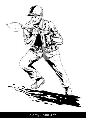 Black machine gun doodle cartoon illustration Stock Vector Image & Art ...