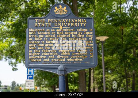 Information plaque about Penn School, Penn School Historic District, St ...