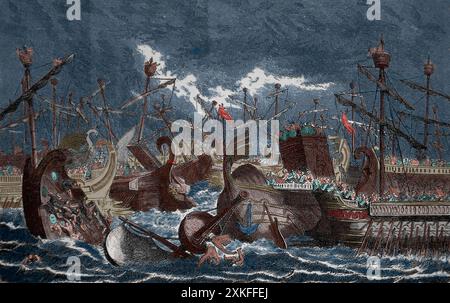 Battle of Cape Ecnomus (Eknomos), a naval battle fought off southern ...