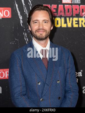 Aaron Stanford attends the world premiere of Marvel Studios' "Deadpool ...