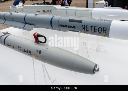 MBDA missile weaponry on display at Farnborough International Airshow ...
