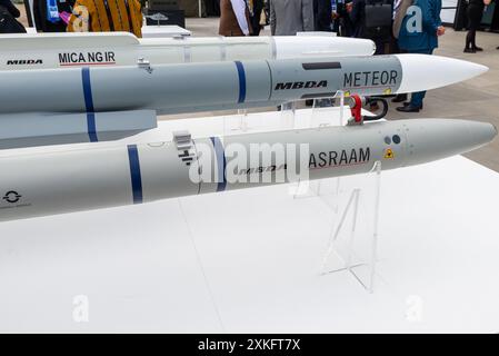 MBDA missile weaponry on display at Farnborough International Airshow ...