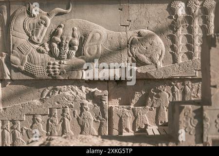 Bull Capital from Persepolis in Louvre, Paris, France Stock Photo - Alamy