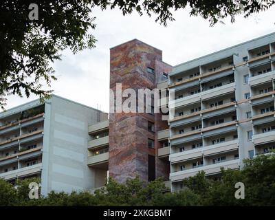 Apartment block in Erfurt Stock Photo - Alamy