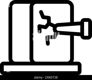 Laser engraving machine working on metal object, engraving process with ...