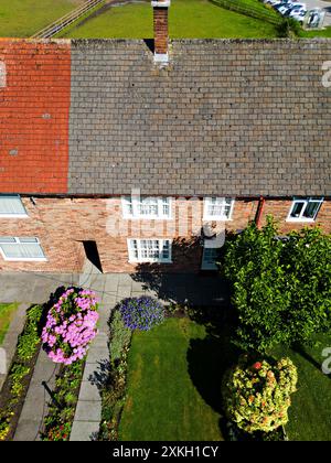 Aerial view of 20 Forthlin Road, the childhood home of the Beatles Sir ...