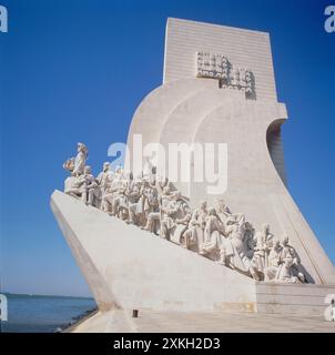 Limestone Monument to the Discoveries, with Henry the Navigator holding ...