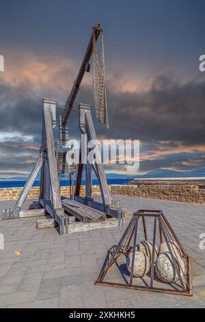 Catapult from the Muralla del Carme or Catapulte bastioni Cristoforo ...