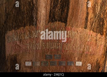 A picture of the shifted rock on the James Bond Island, that created a ...