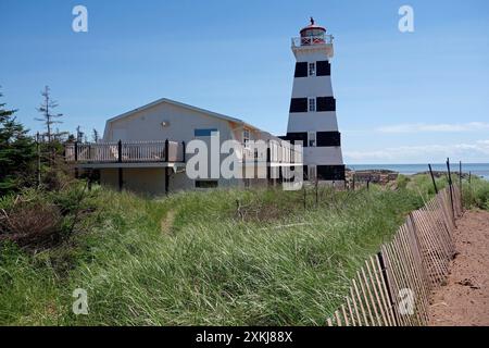 West Point Lighthouse, museum, Prince Edward Island, Canada, 2024, PEI ...
