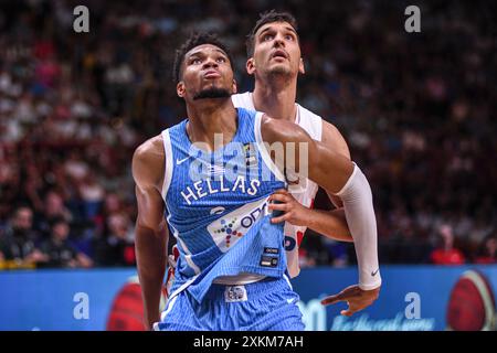 Giannis Antetokounmpo (Greece), Toni Nakic (Croatia). FIBA Olympic ...