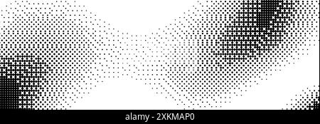 Pixelated bitmap gradient texture. Black and white dither pattern ...