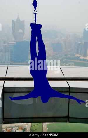 Partial view of the observation deck The Macau Tower Convention and ...