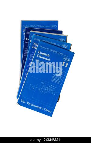 Pile of The Yachtsmans Chart Stanfords all weather charts with The ...