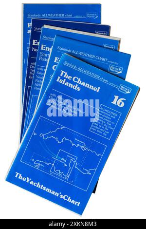 Pile of The Yachtsmans Chart Stanfords all weather charts with The ...