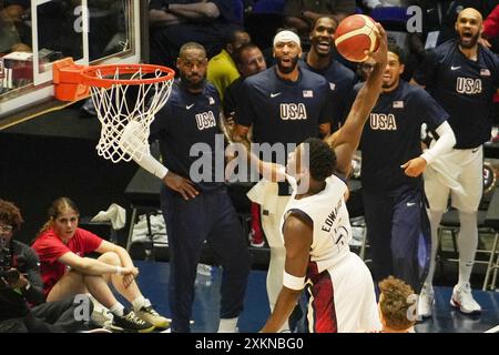 Anthony Edwards of USA during the International Friendly basketball ...
