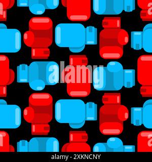 Boxing glove pattern seamless. boxing accessory background. Boxer ...