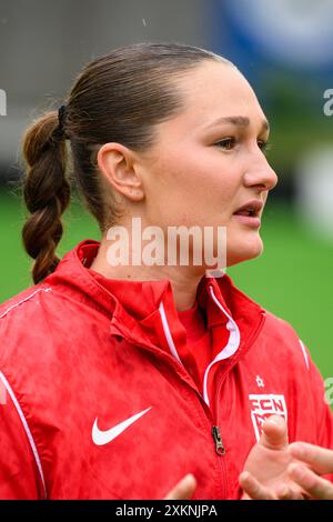 Broendby, Denmark. 15th, June 2024. Winonah Heatley of FC Nordsjaelland ...