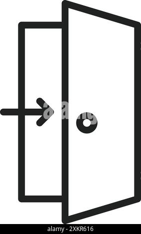 Entry icon vector image. Suitable for mobile application web ...