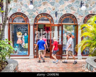 Mongoose Junction in Cruz Bay on the caribbean island of St John in the ...