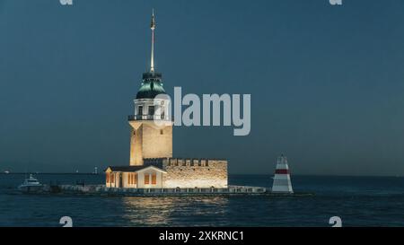 View of Madien's tower also known as Leander's tower at the entrance of ...