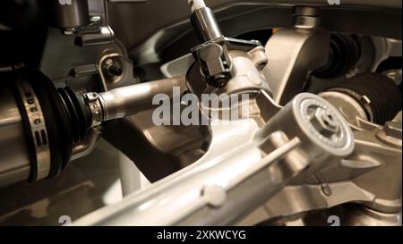 Car suspension. Technical images of structure of car spare parts. Such ...