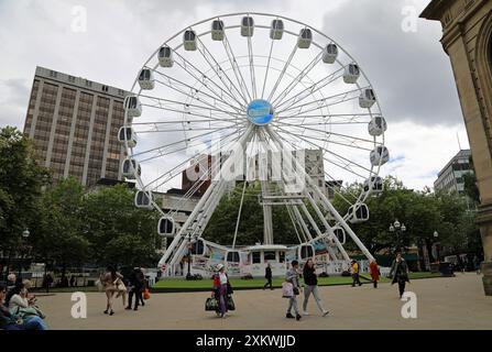 Cathedral Square Wheel at Pigeon Park in Birmingham Stock Photo - Alamy