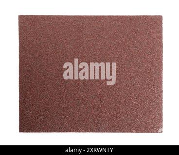 One sheet of sandpaper isolated on white Stock Photo - Alamy