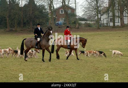 Hunting - Bicester and Whaddon Christmas Chase Hunt Stock Photo - Alamy