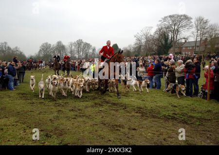 Hunting - Bicester and Whaddon Christmas Chase Hunt Stock Photo - Alamy