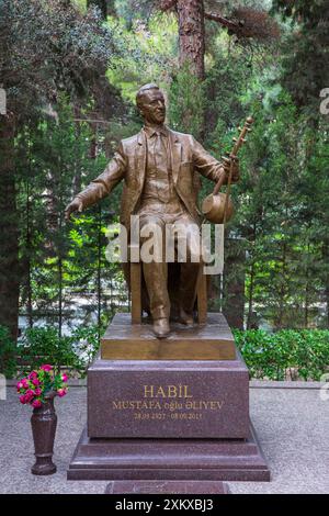 Grave of the prominent Azerbaijani kamancheh player Habil Aliyev (1927 ...
