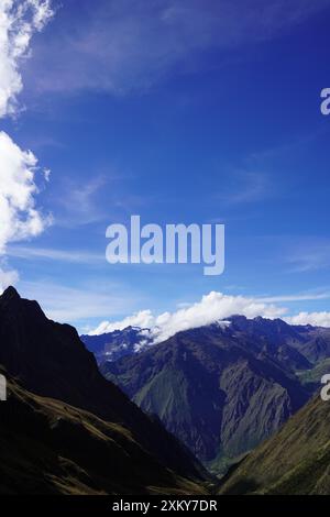 Mountains and Clouds, Inka Trail, Cusco, Peru Stock Photo - Alamy
