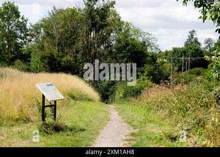 Lias Line footpath and cycle route, Draycote, Warwickshire, England, UK ...