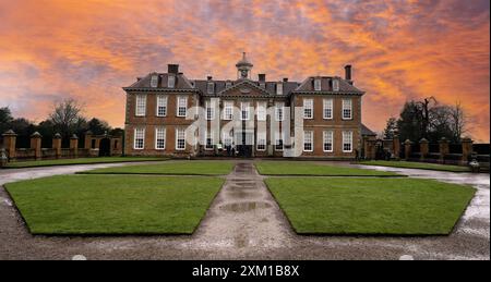 The Hanbury Hall 18th-century stately home in Hanbury, Worcestershire ...