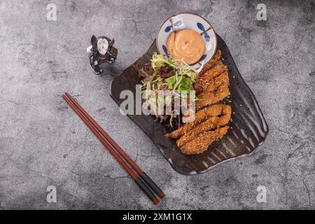Deep Fried Hog Chop with Minced Garlic，Cutlet Pork Chop Stock Photo - Alamy