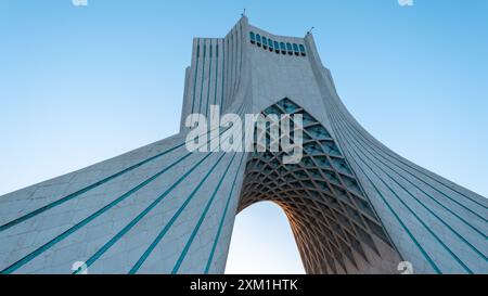 Fragment of the Azadi Tower or Freedom Tower in Tehran, Iran Stock ...