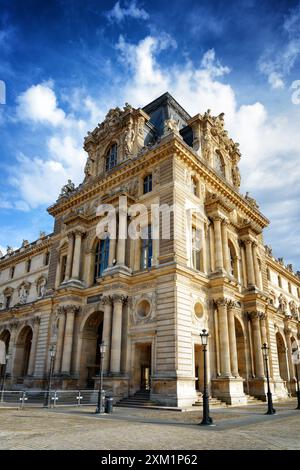 Pavilion Mollien at Louvre Museum & Art Gallery, Paris, France Stock ...