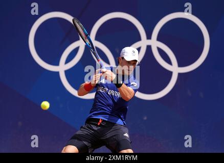 Jack Draper during a training session on day three of the Lexus ...