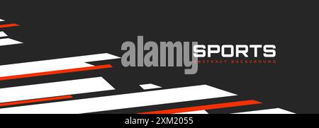 Abstract sports wide white background. Modern sport banner design with ...